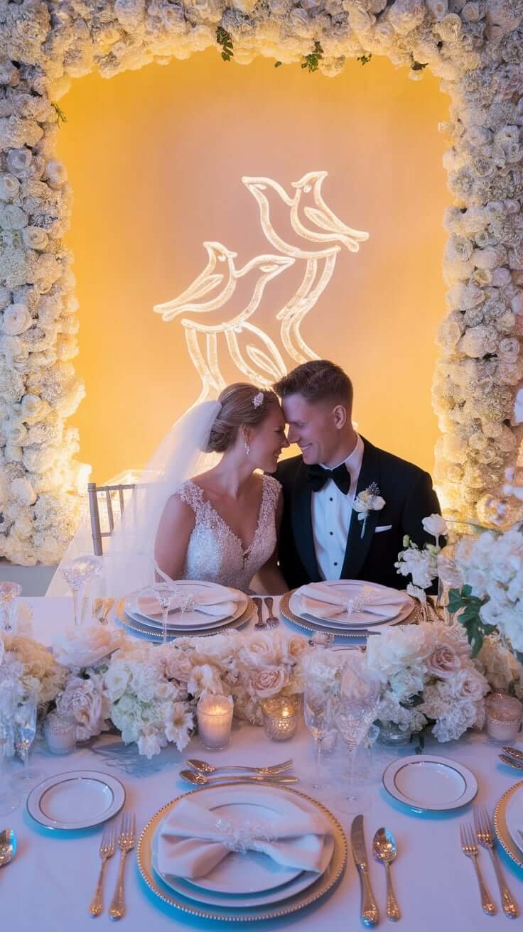 16 Ideas for a Beautiful Bride and Groom Table – Fairy Tale Wedding Day